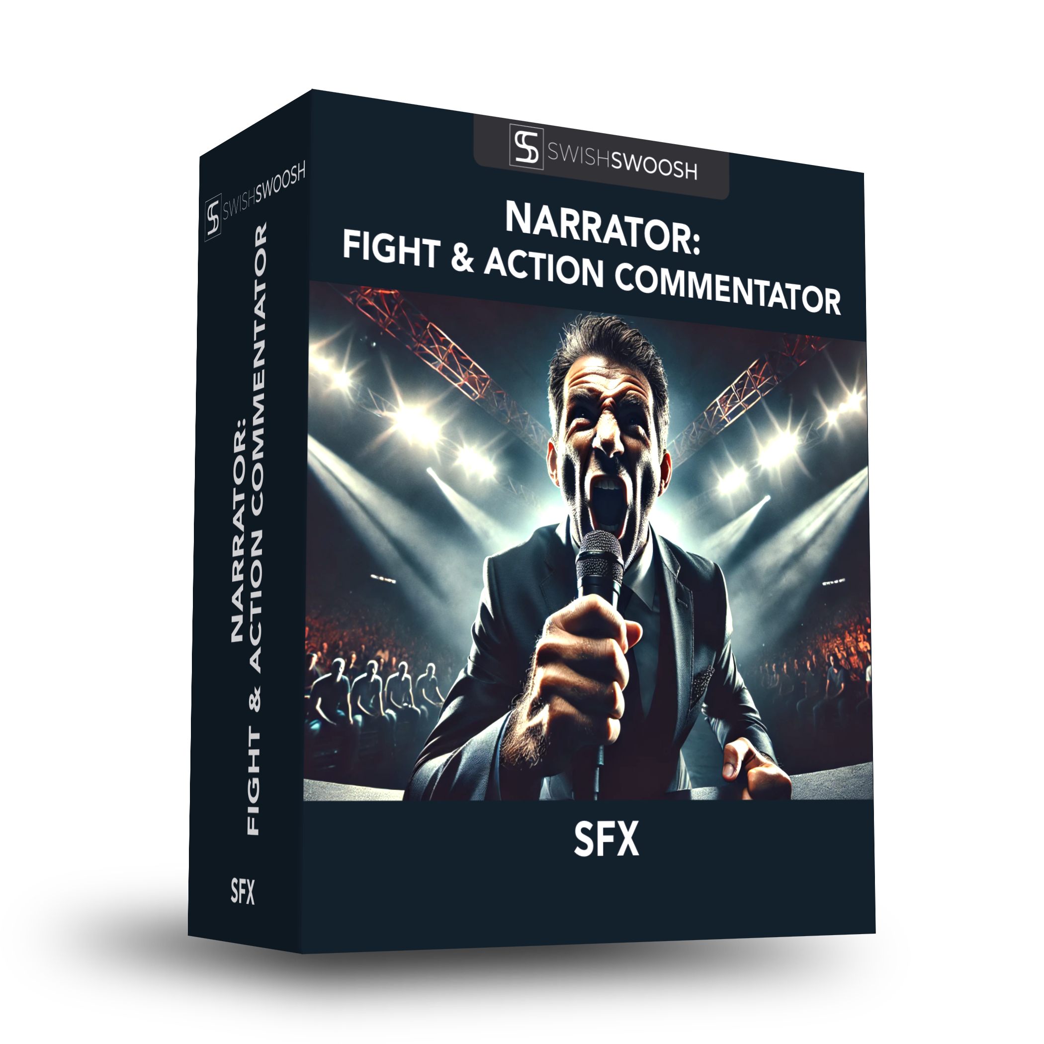Narrator:Fight and Action Commentator Pack – SwishSwoosh