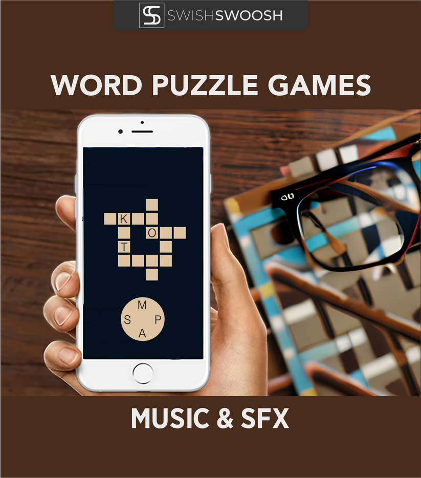 Word Puzzle Games Sound Effects and Music Pack – SwishSwoosh